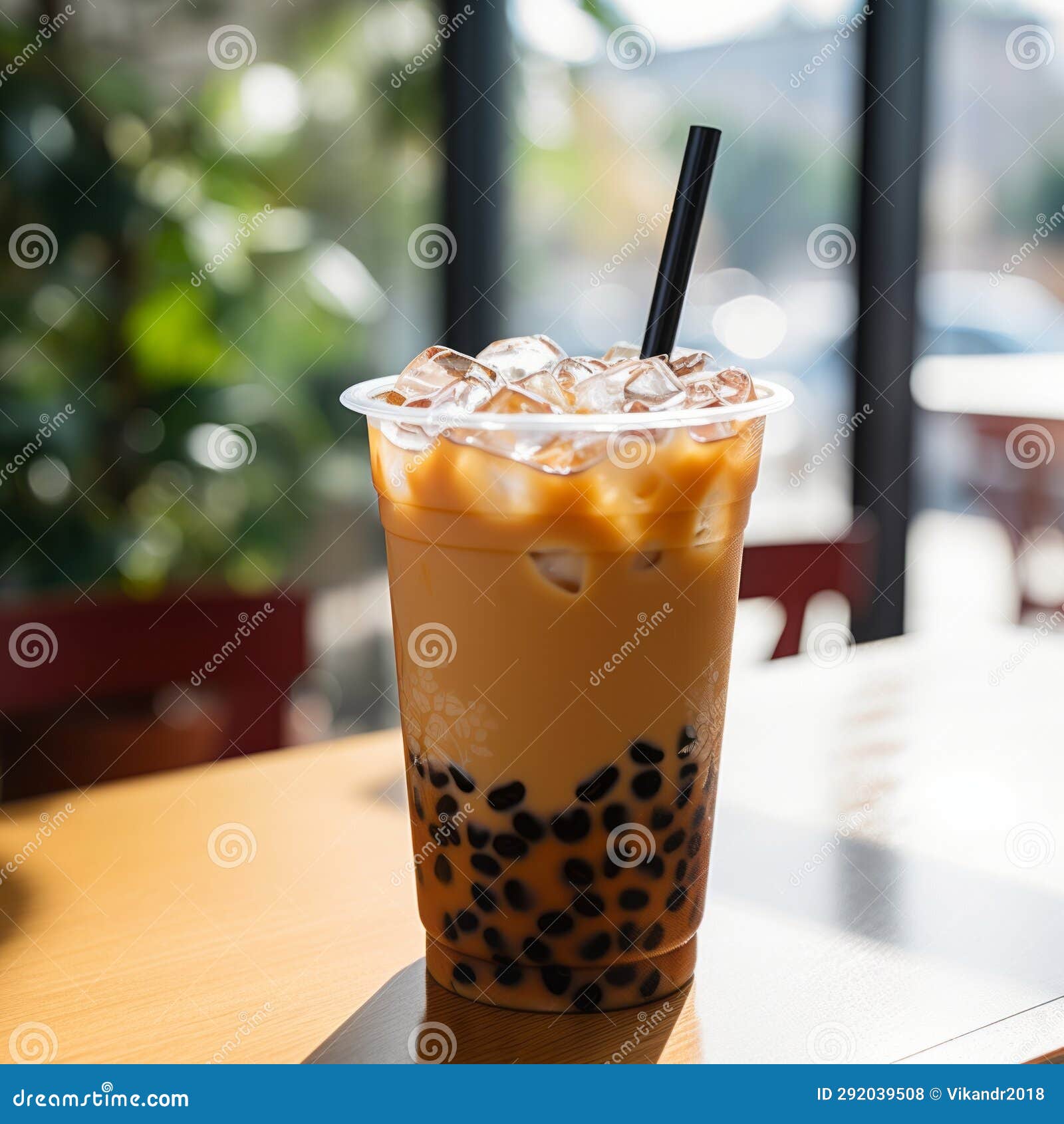 Delicious Chinese Bubble Tea Stock Illustration - Illustration of ...