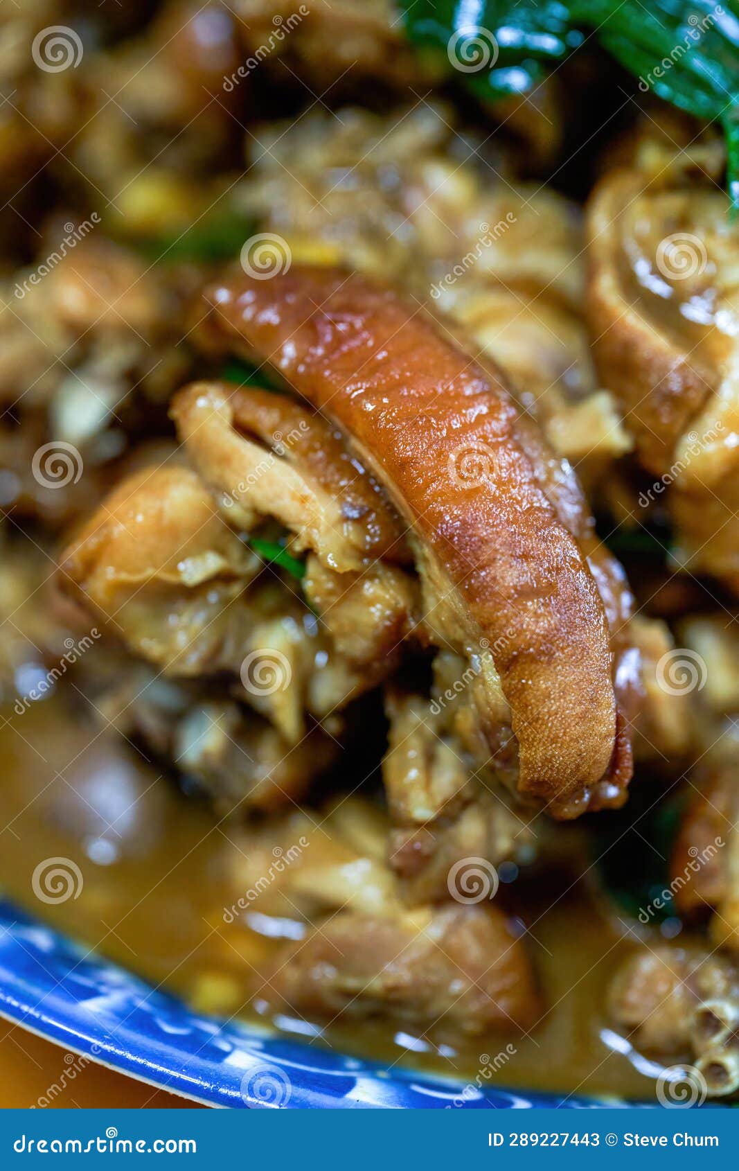A Delicious Chinese Dish, Braised Rabbit Meat Stock Image - Image of ...