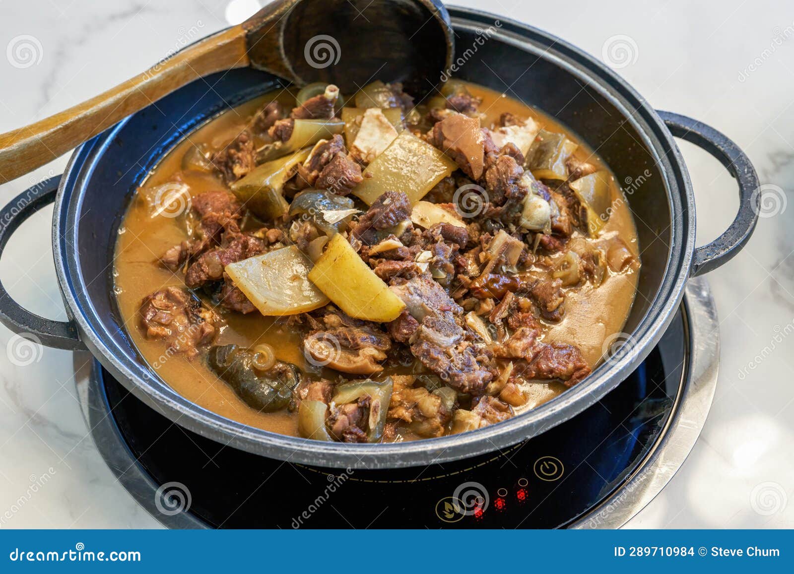A Delicious Chinese Dish, Braised Turtle in Fragrant Sauce Stock Photo ...