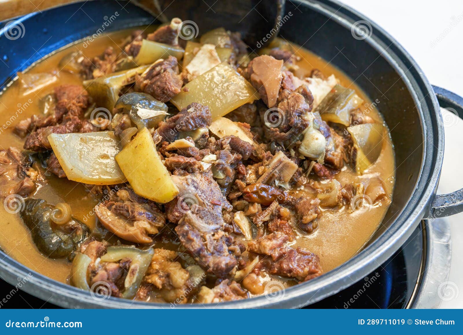 A Delicious Chinese Dish, Braised Turtle in Fragrant Sauce Stock Image ...