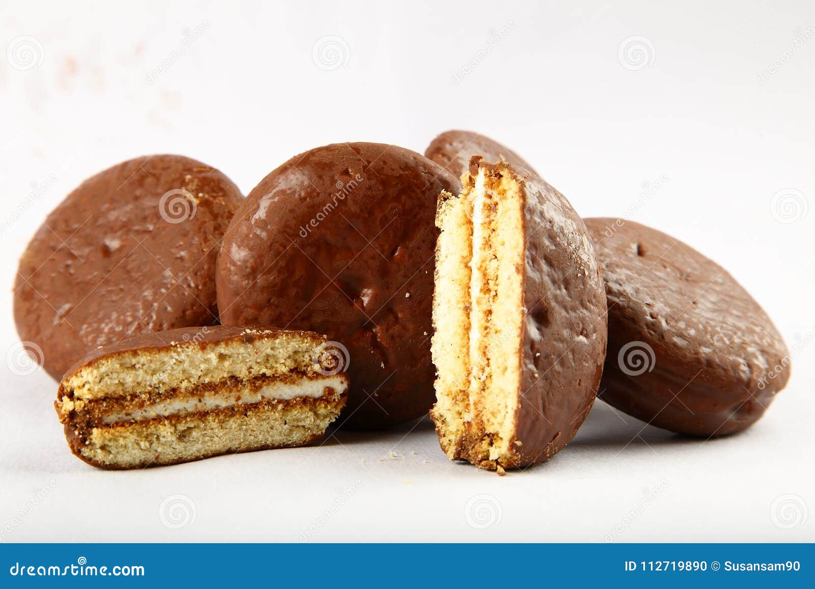 Delicious Choco Pie Slices. Stock Photo - Image of brunch, fresh: 112719890