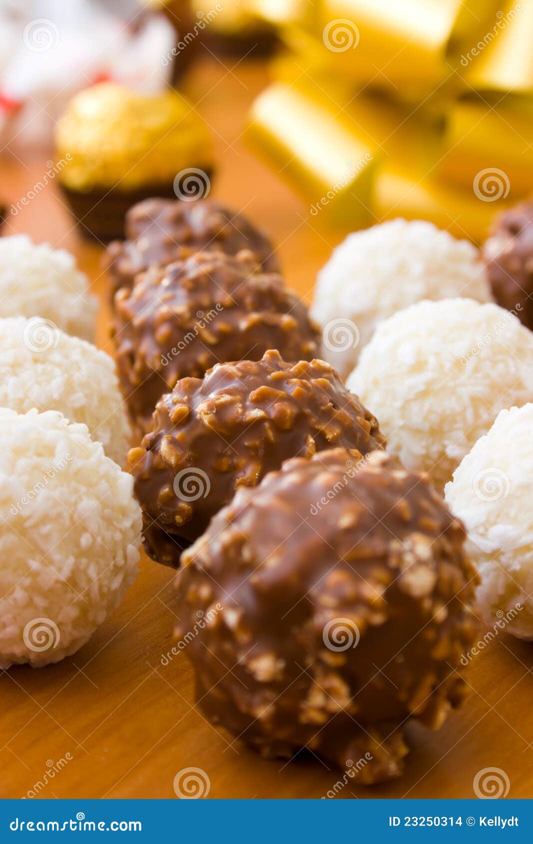 Delicious Chocolate Candies Stock Photo - Image of closeup, food: 23250314