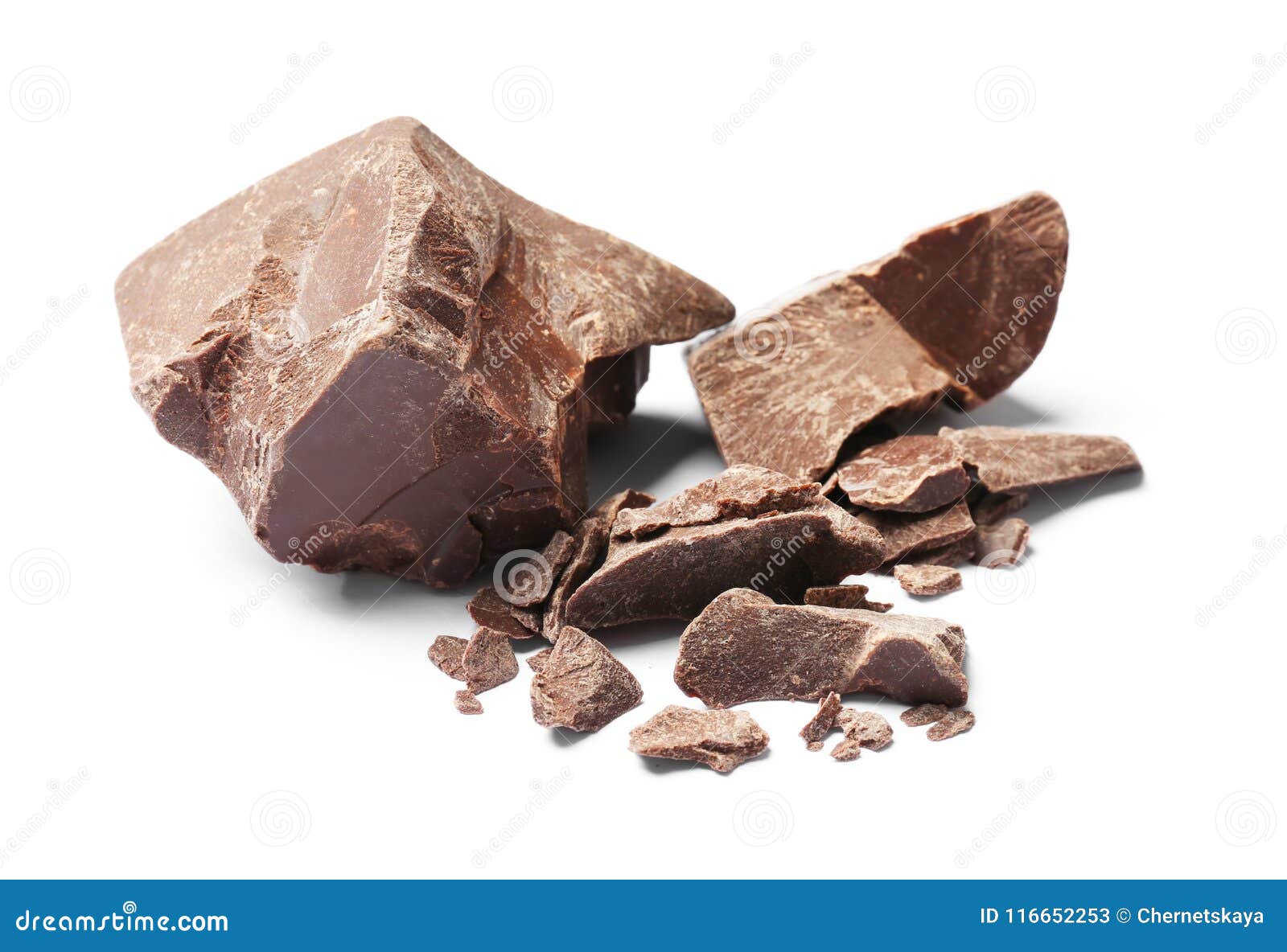 Delicious chocolate chunks stock image. Image of confectionery - 116652253