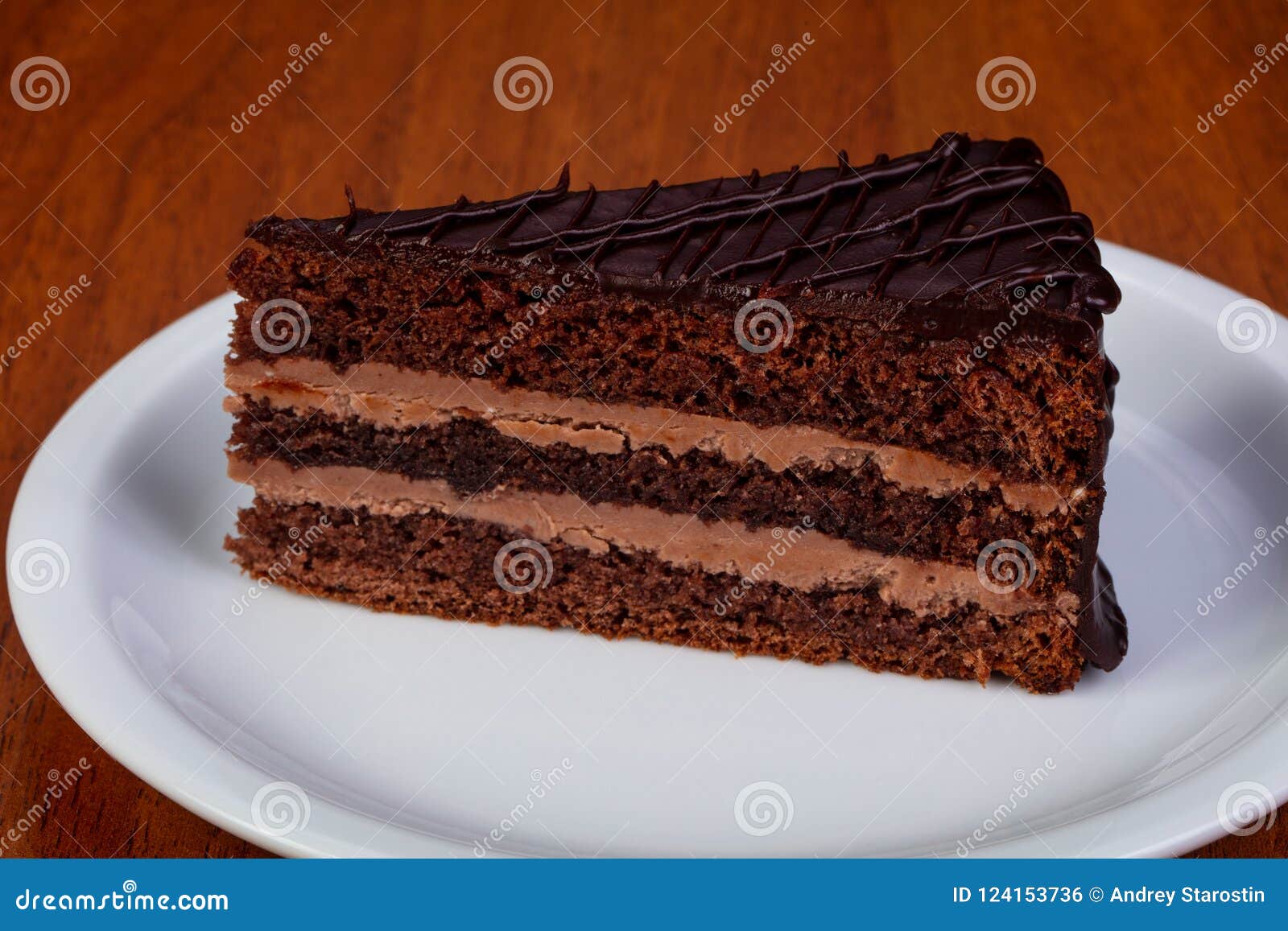 Delicious Prague cake stock photo. Image of dessert - 124153736