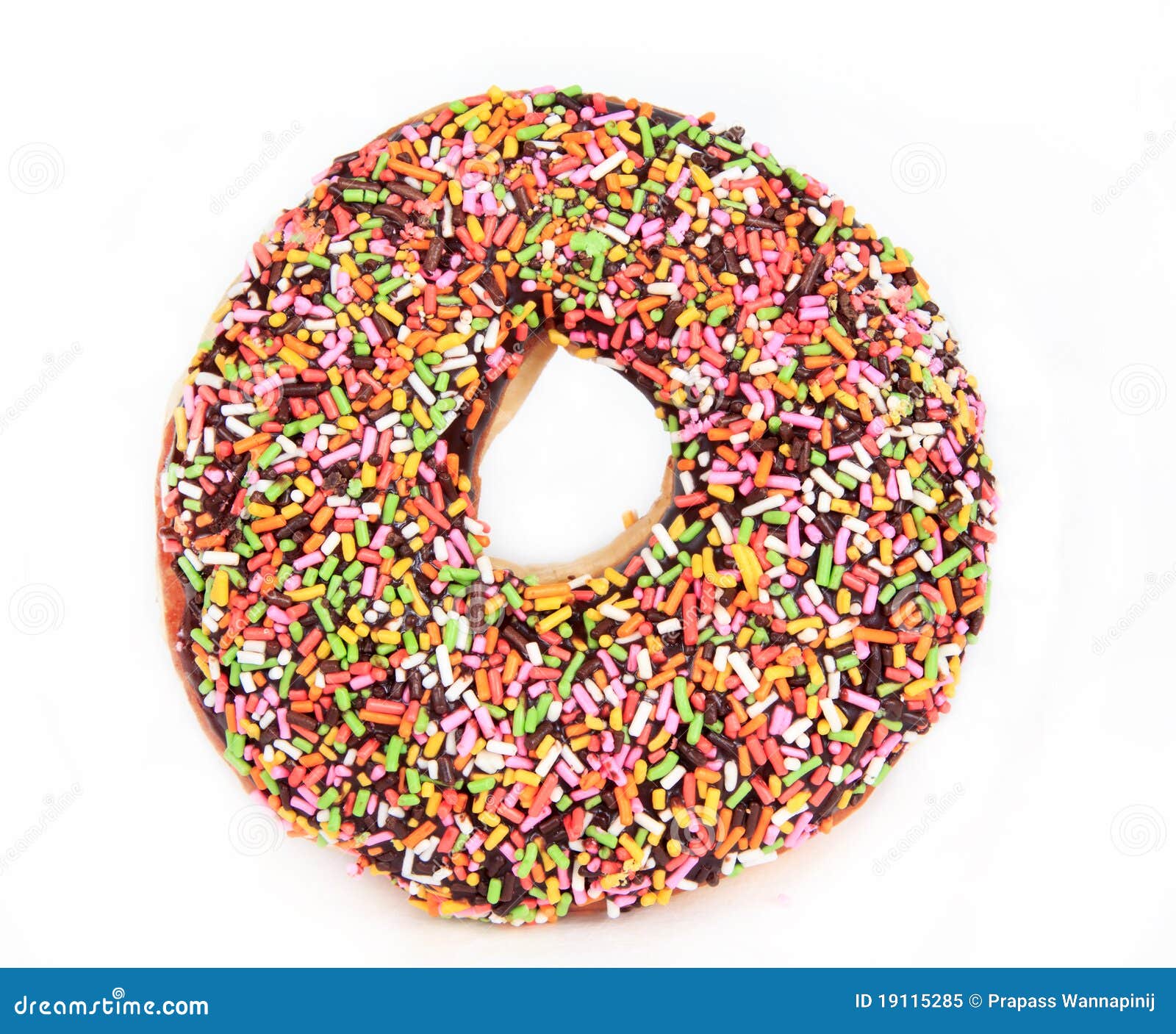 Delicious Chocolate (doughnut) Isolated Stock Image - Image of bakery ...