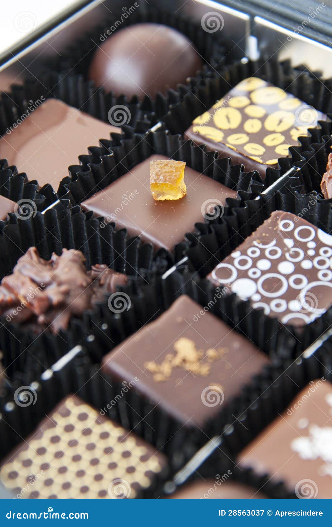 Delicious Chocolate Pralines Stock Image - Image of love, brown: 28563037