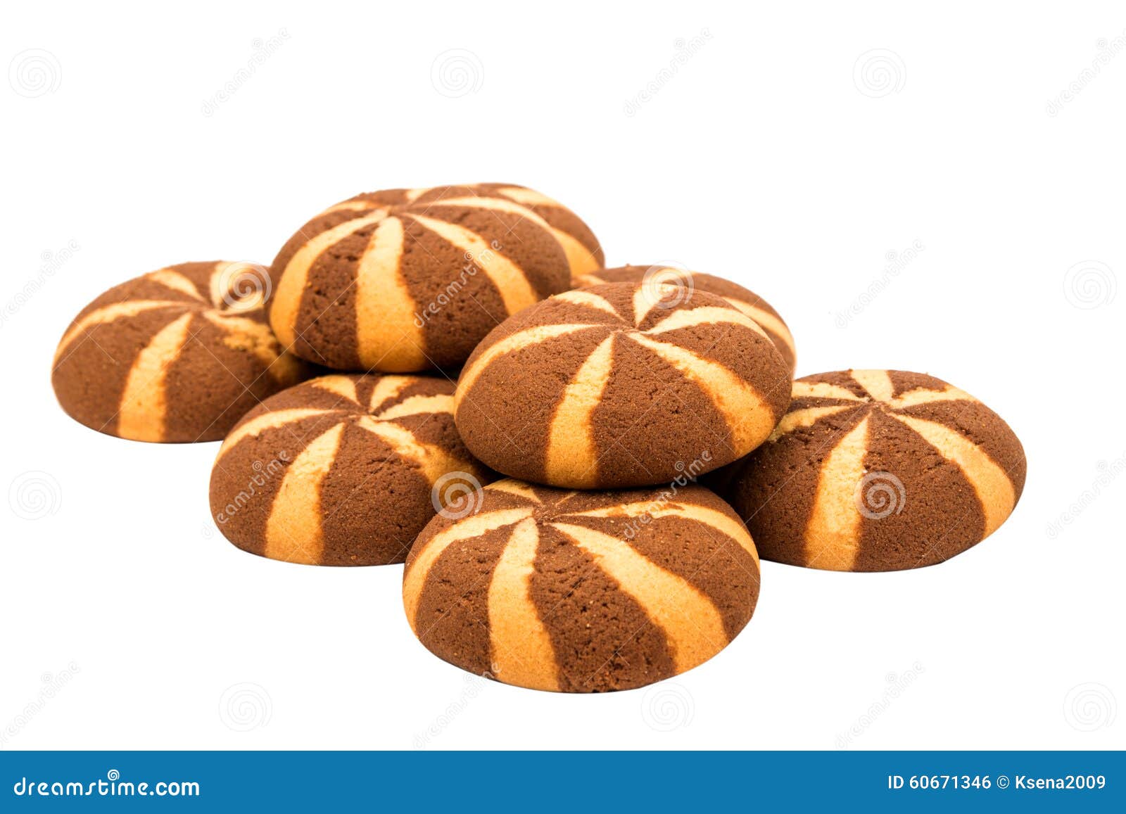 Delicious Chocolate Striped Cookies Stock Photo - Image of cookie ...