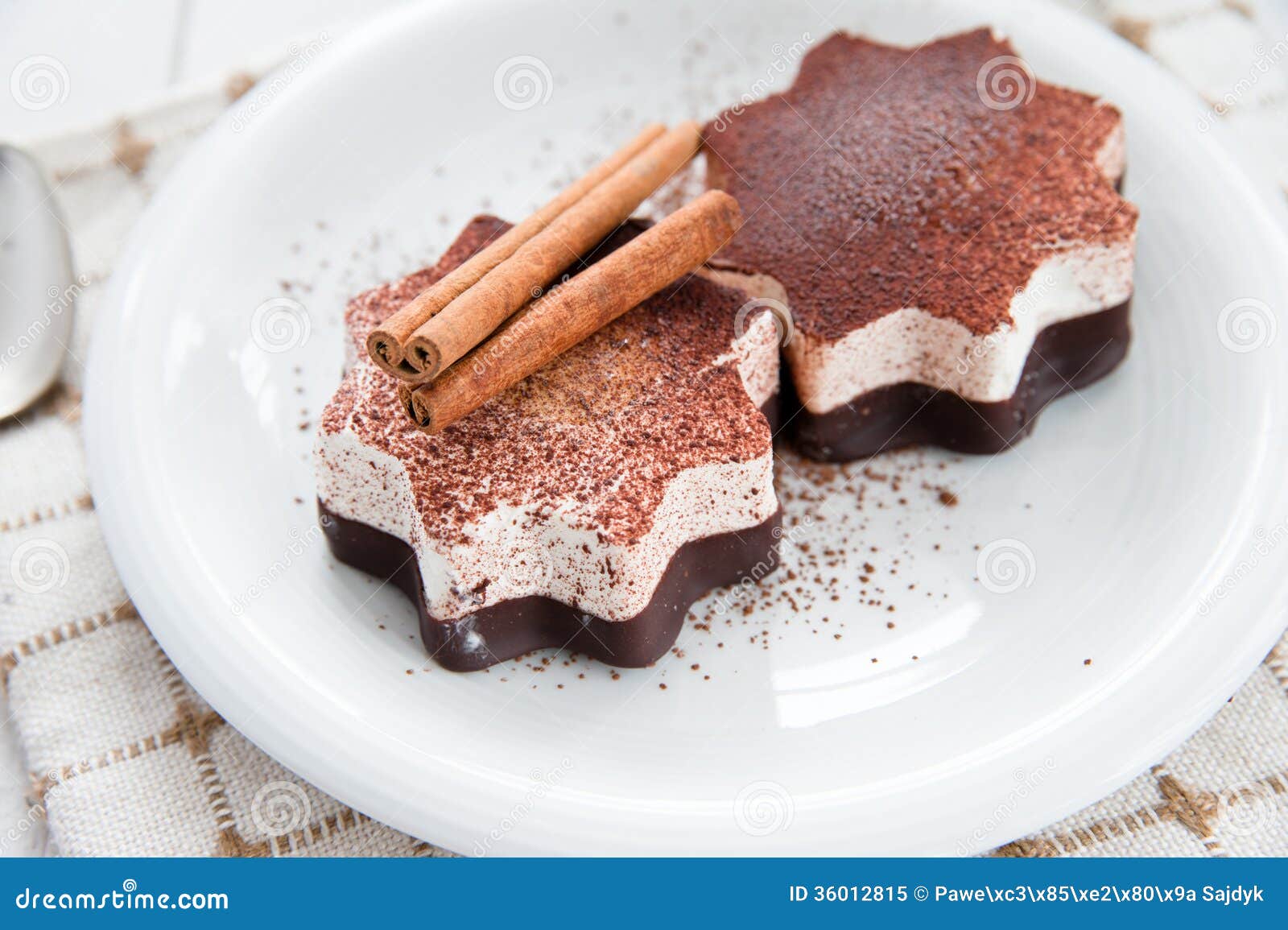 Delicious Cinnamon Star Shaped Ice Creams Stock Image - Image of star ...