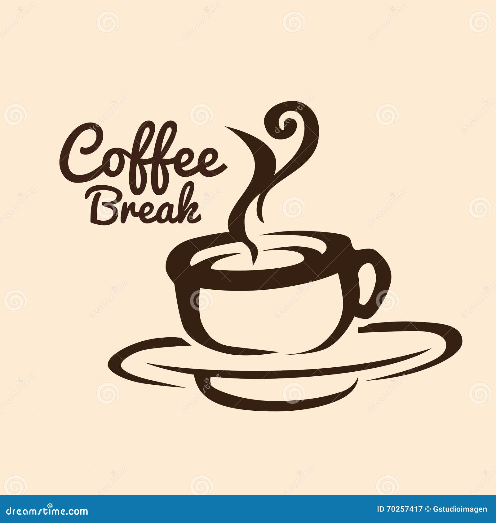 Delicious Coffee Break Design Stock Illustration - Illustration of ...