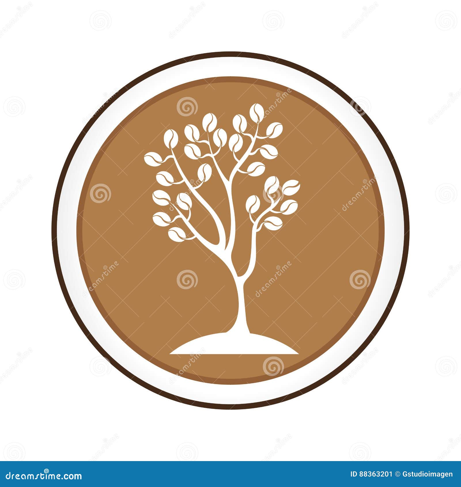 Delicious Coffee Seeds Icon Stock Vector - Illustration of natural ...