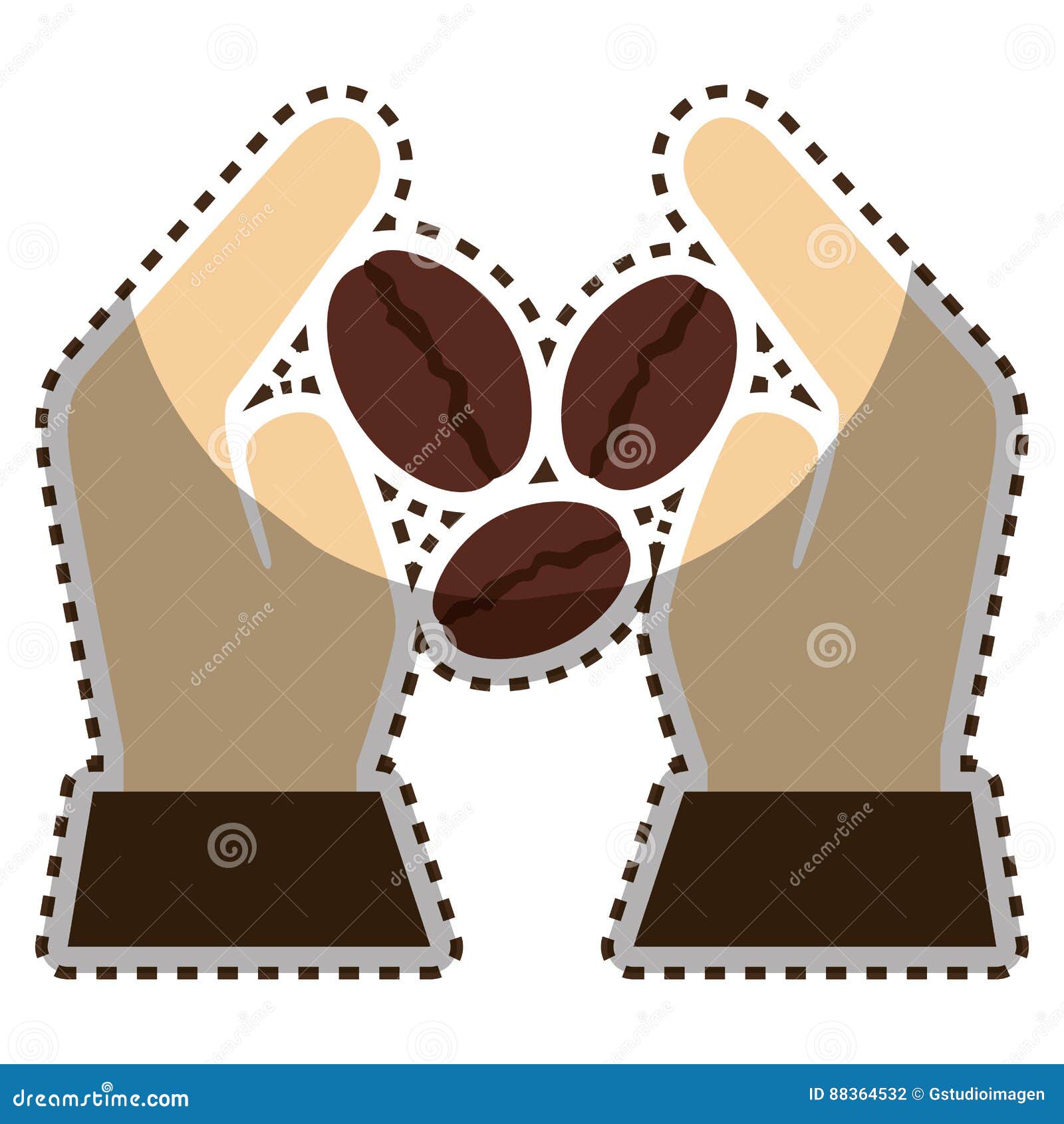 Delicious Coffee Seeds Icon Stock Vector - Illustration of object ...