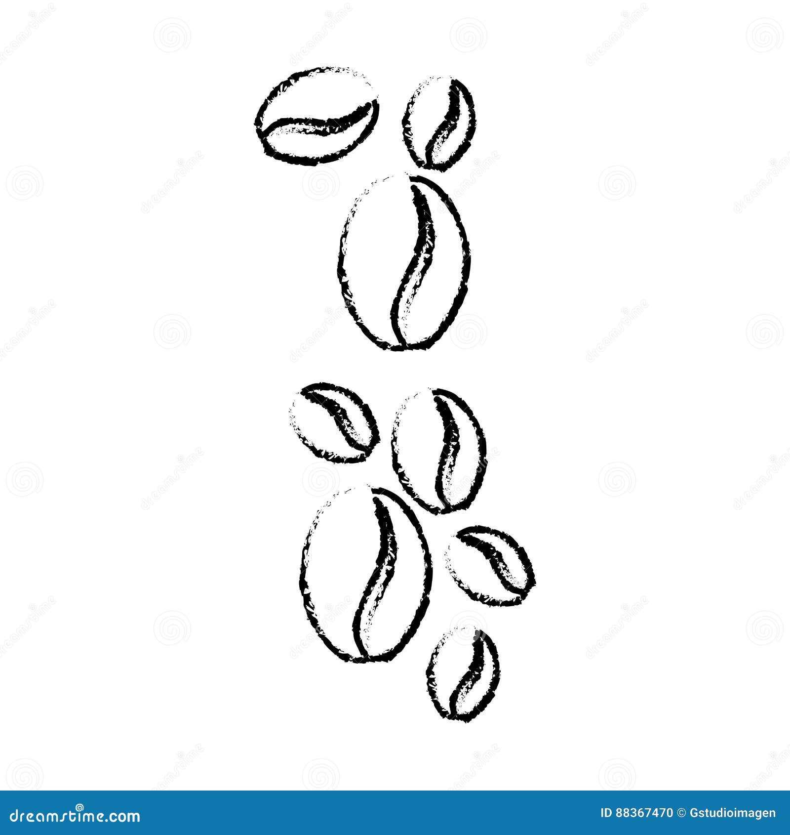 Delicious Coffee Seeds Icon Stock Vector - Illustration of beverage ...