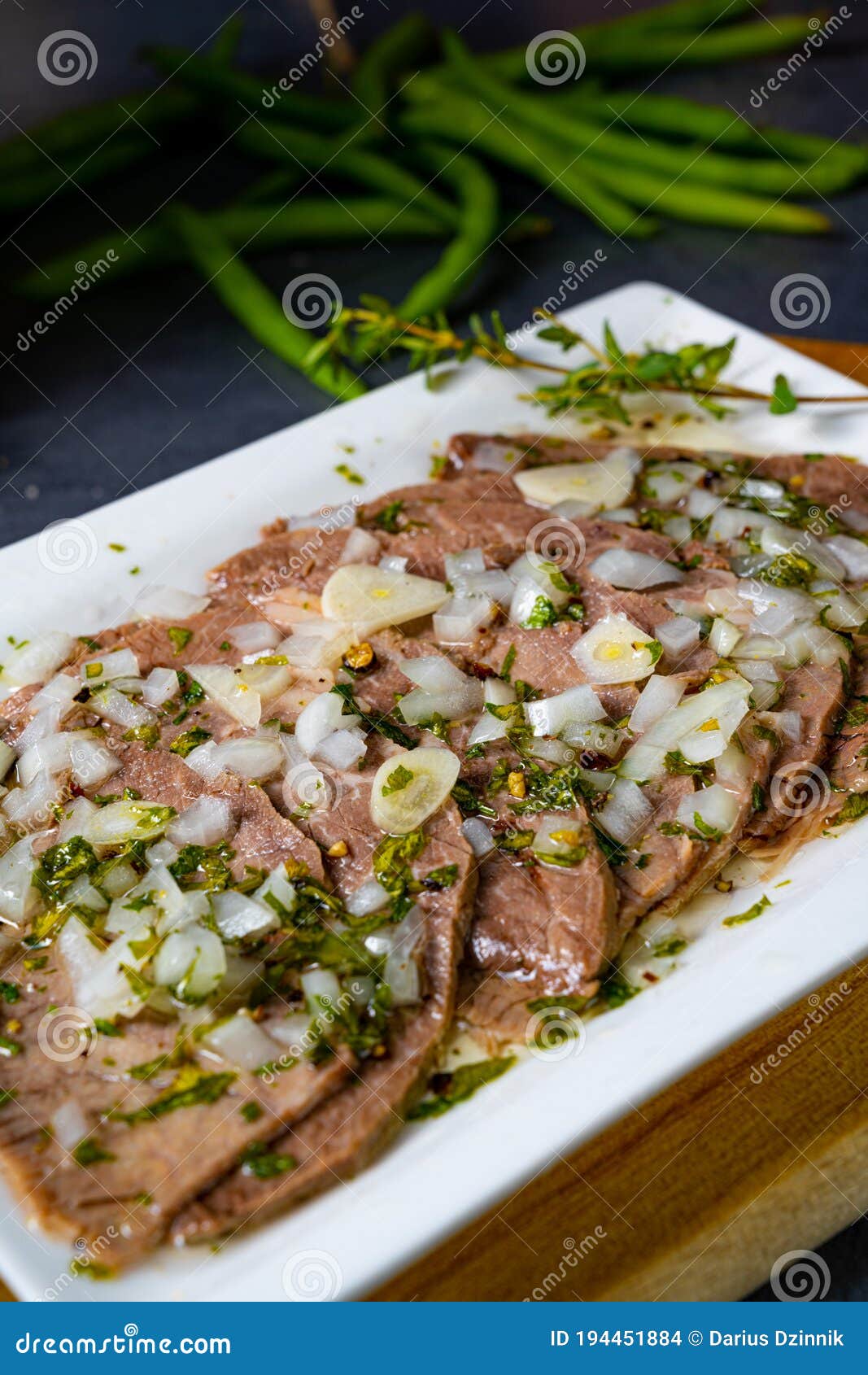 Delicious Cold Beef with Vinaigrette Stock Photo - Image of brazil ...