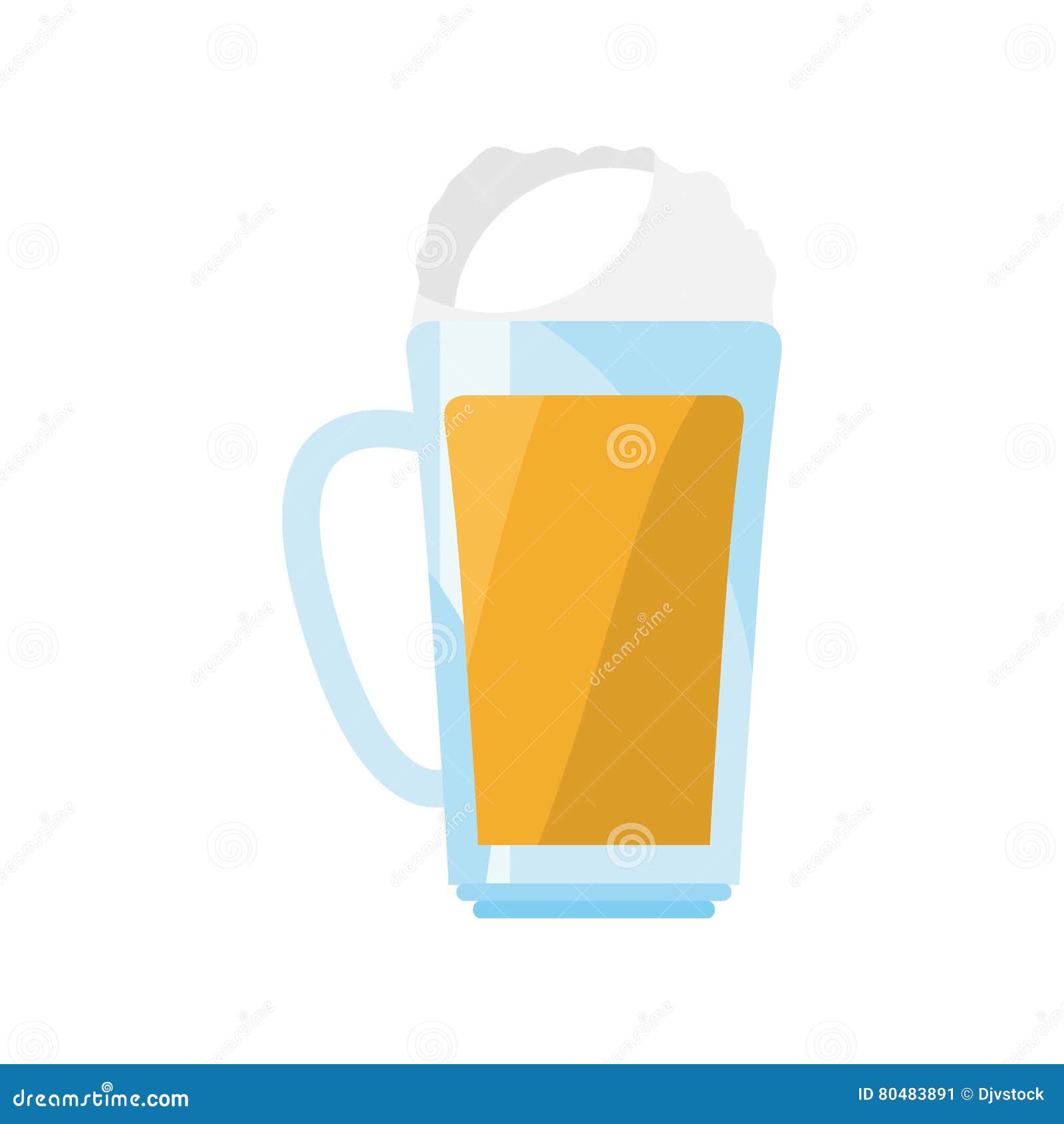 Delicious cold beer stock vector. Illustration of nutriment - 80483891