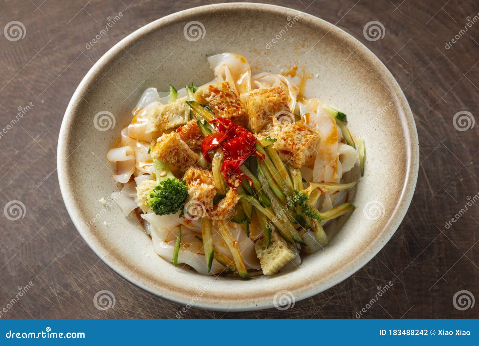 Delicious Cold Rice Noodles Stock Photo - Image of healthy, delicious ...