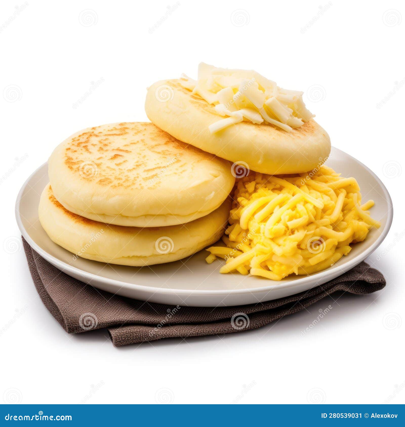 Delicious Colombian Arepas with Cheese on a Plate High Resolution Image ...