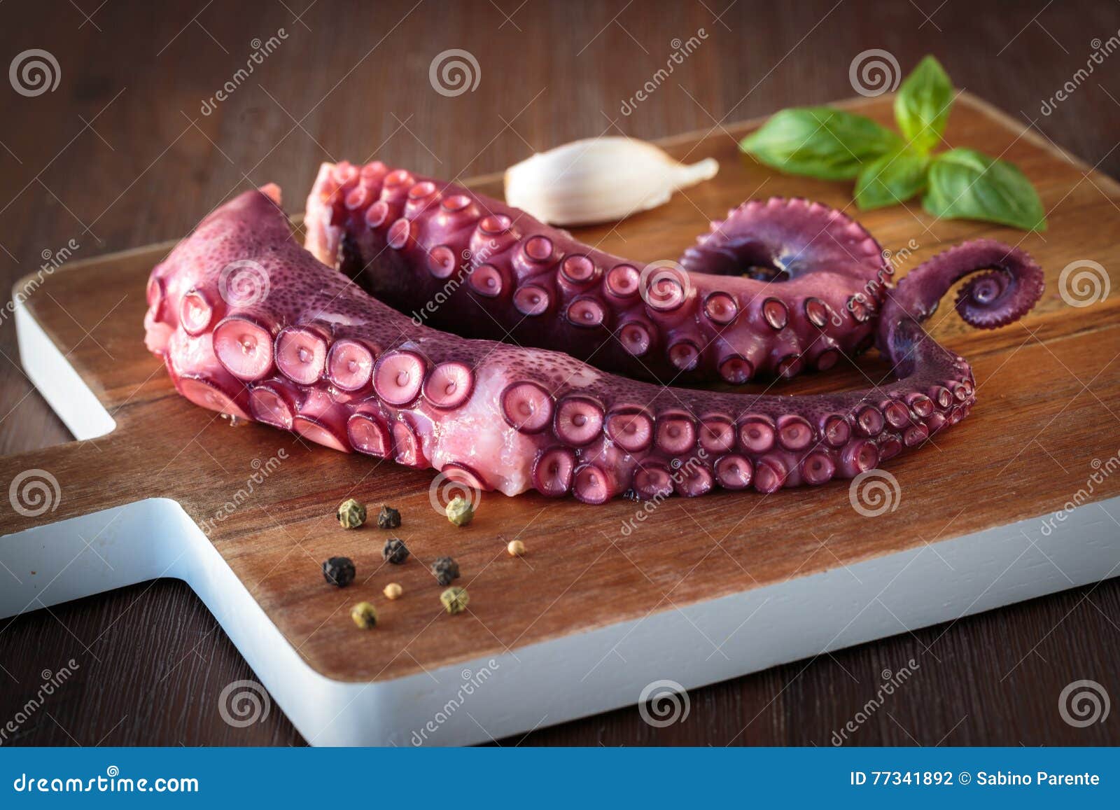 Delicious coocked Octopus stock photo. Image of restaurant - 77341892