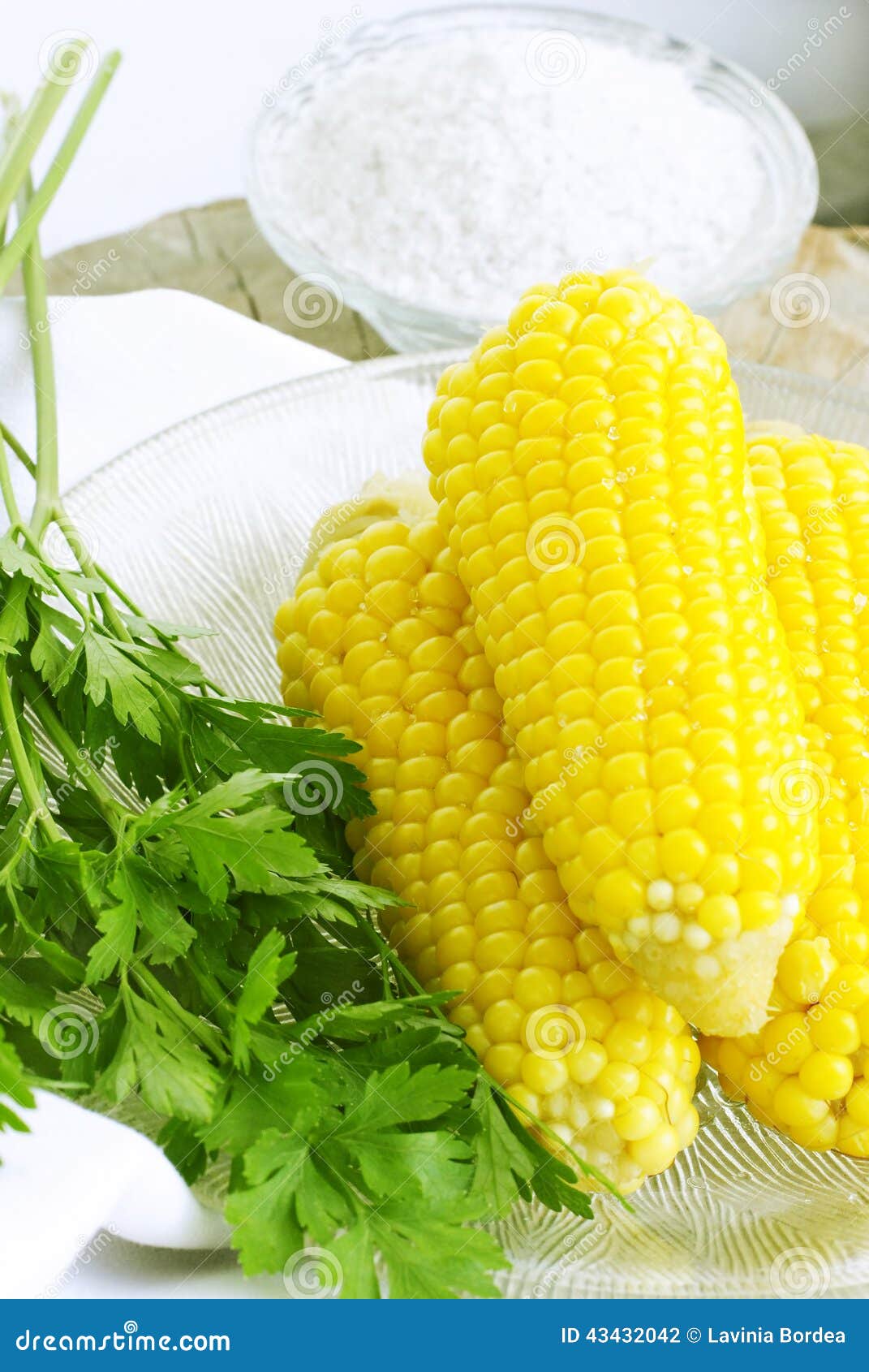 Delicious corn stock photo. Image of health, dieting - 43432042