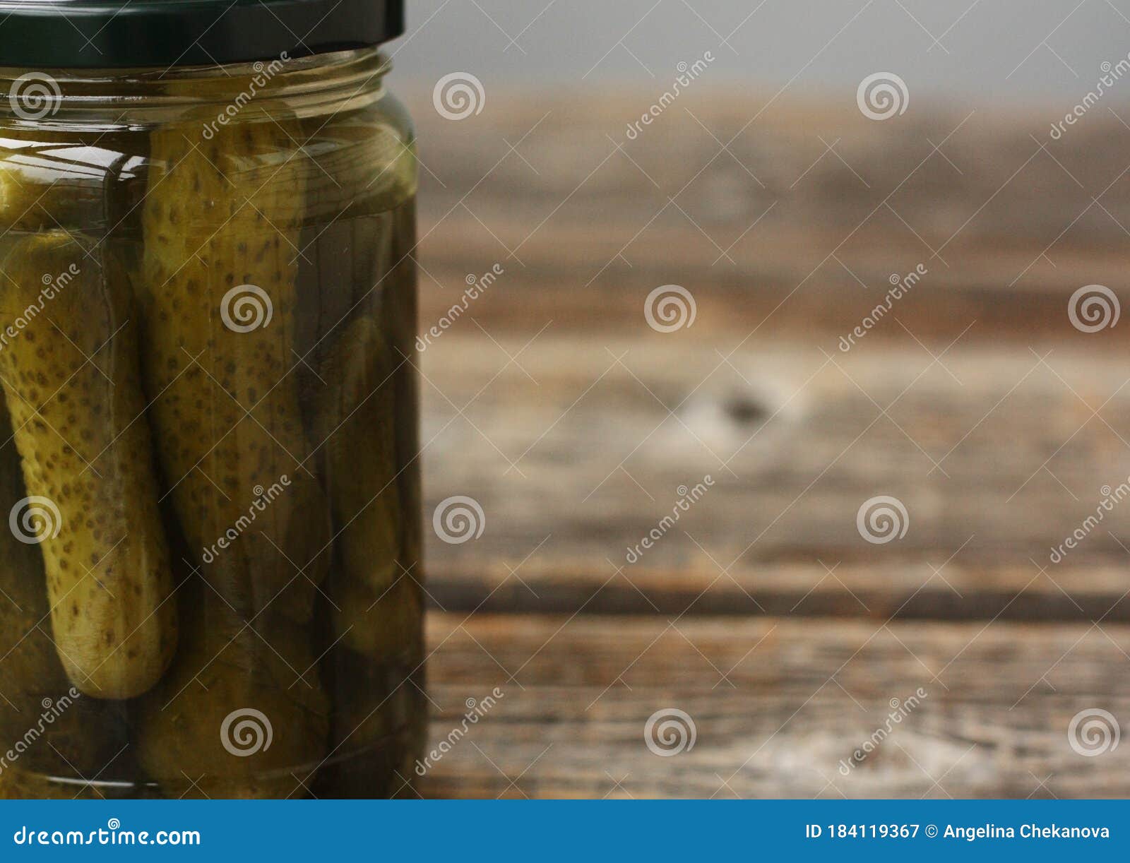 Delicious Cornichons in a Jar on the Table Stock Image - Image of glass ...