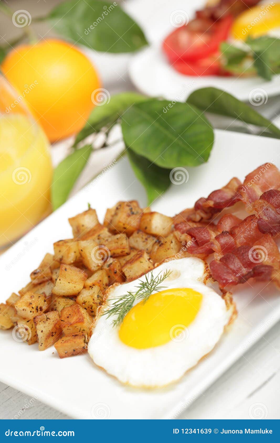 Delicious Country Breakfast Stock Image - Image of nutritious, potatoes ...