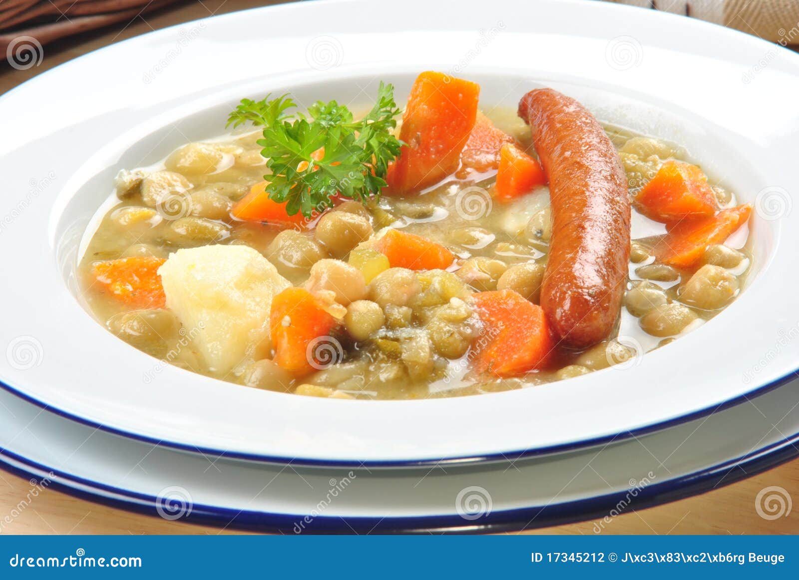 Delicious Country Style Soup Stock Photo - Image of diet, pork: 17345212