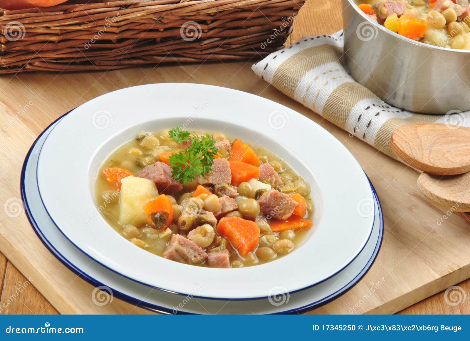 Delicious Country Style Soup Stock Photo - Image of delicious, diet ...
