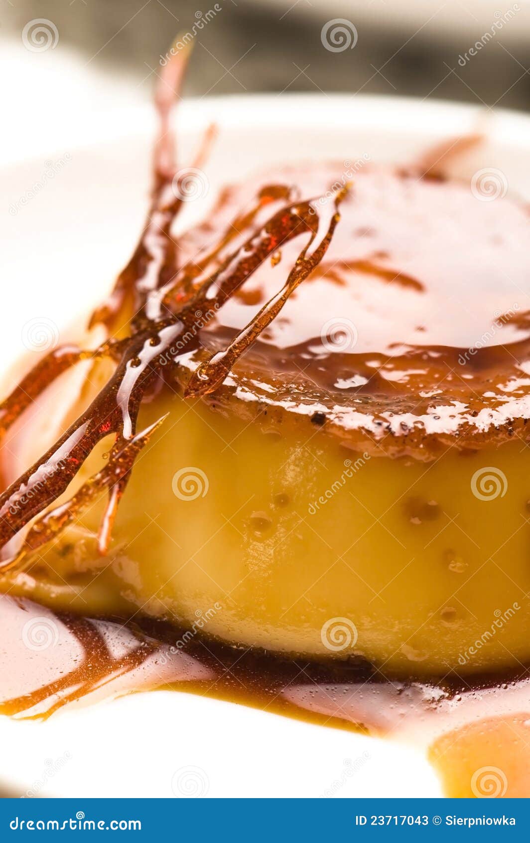 Delicious Creme Caramel Dessert Stock Image - Image of creamy, cream ...