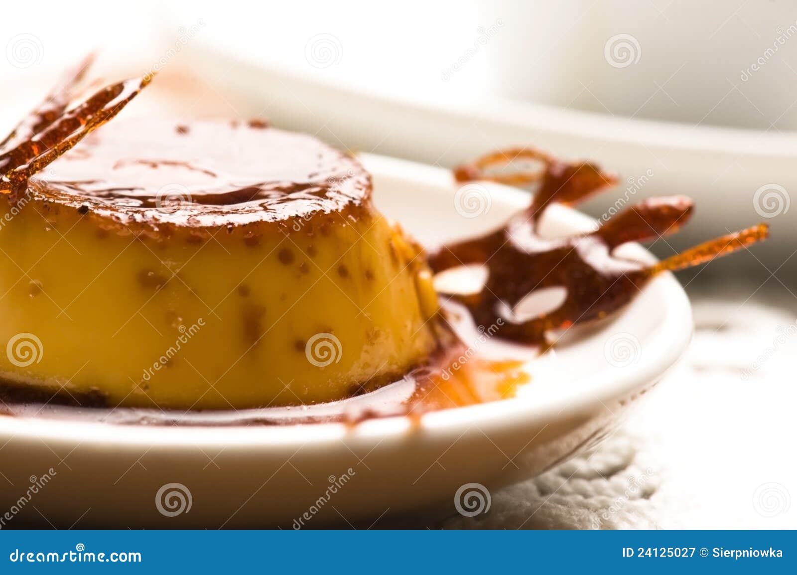 Delicious Creme Caramel Dessert Stock Image - Image of cuisine, caramel ...