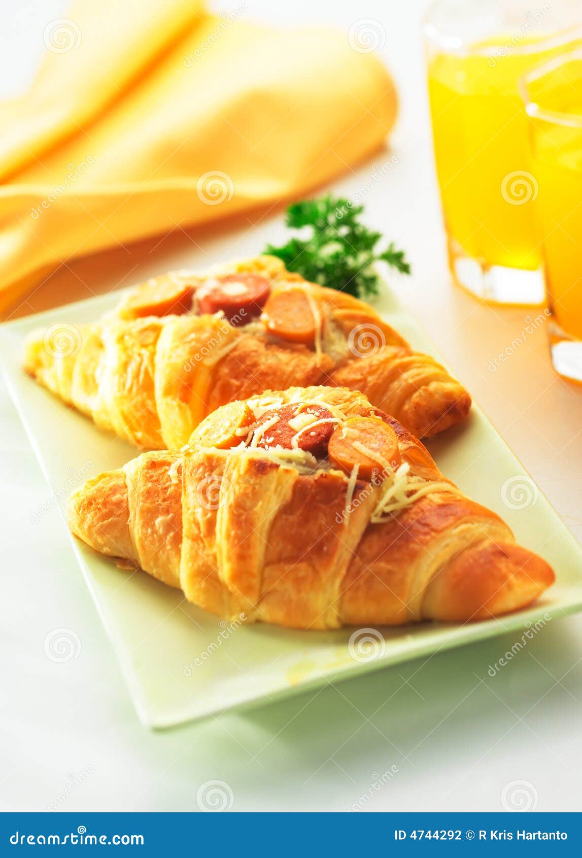 The Delicious of Croissant stock photo. Image of ingredients - 4744292
