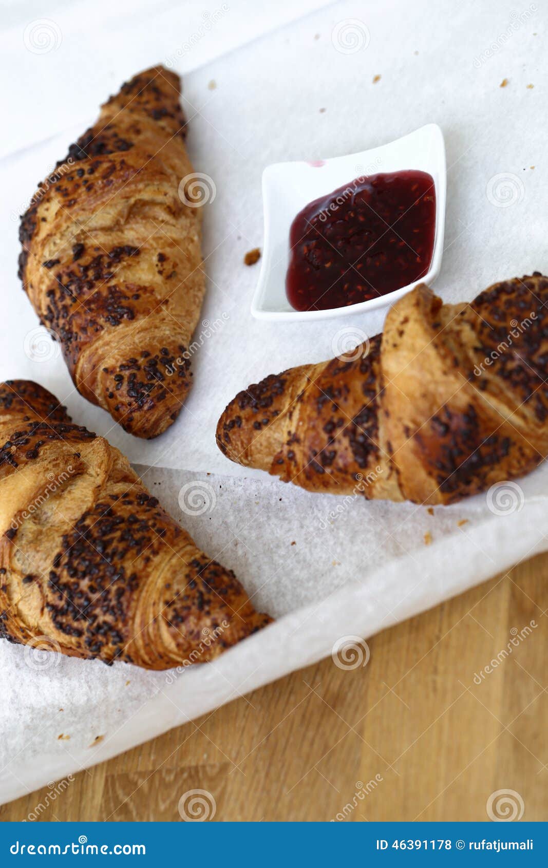 Delicious croissant stock photo. Image of fresh, rustic - 46391178
