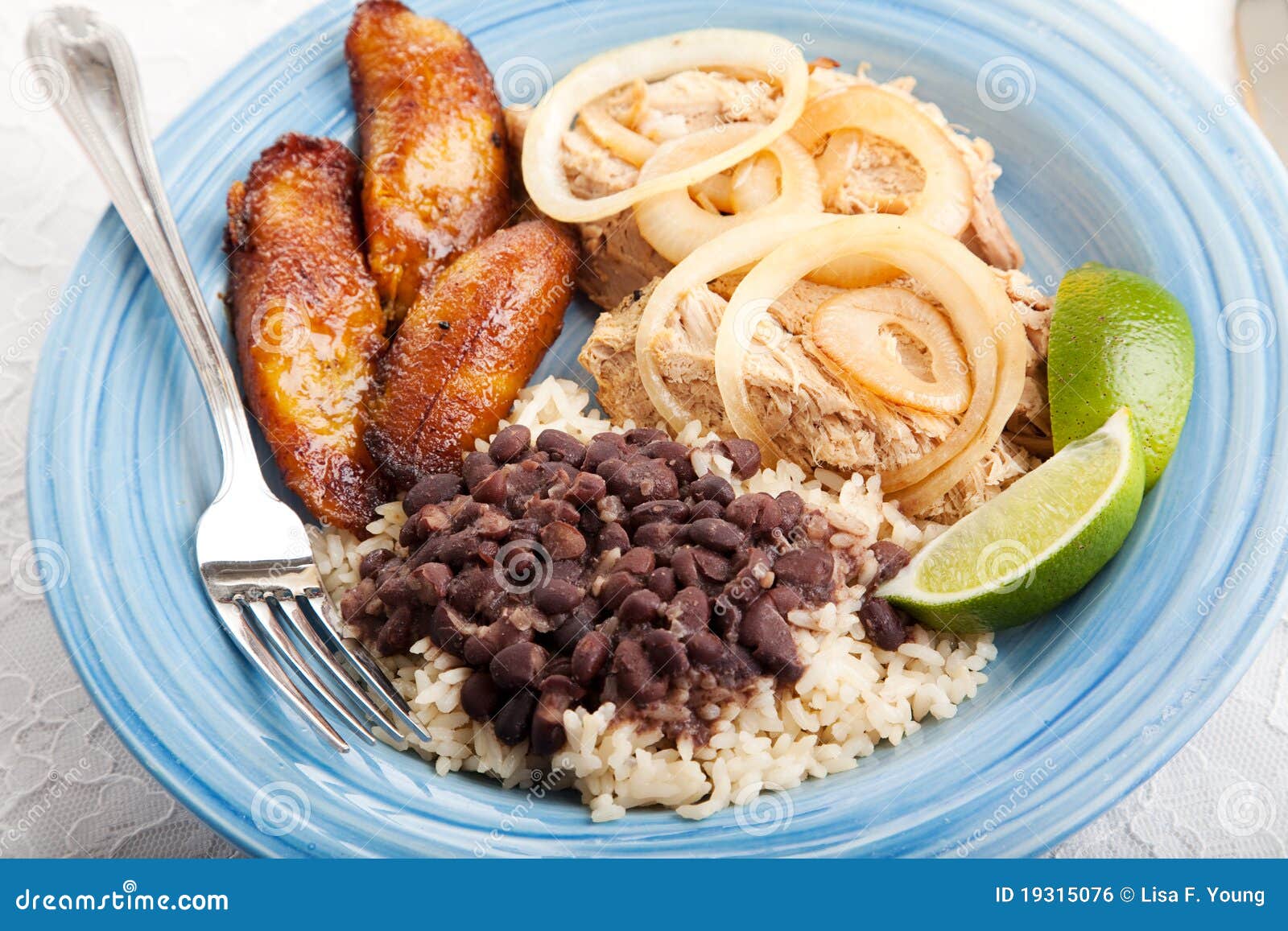 Delicious Cuban Dinner stock photo. Image of marinated - 19315076