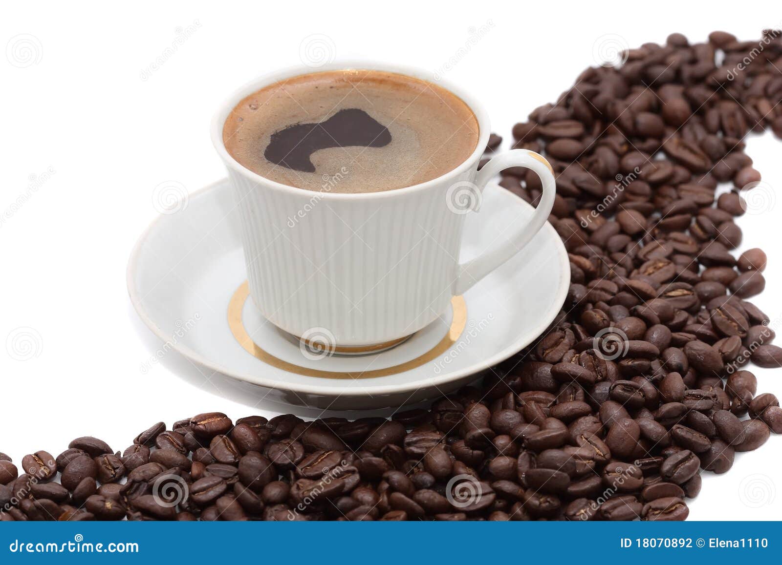 Delicious cup of coffee stock photo. Image of beverage - 18070892