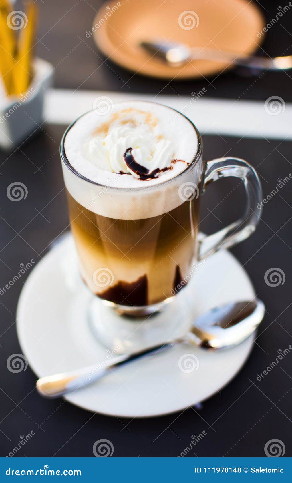 Delicious Cup of Coffee in the Bar Stock Photo - Image of froth, aroma ...