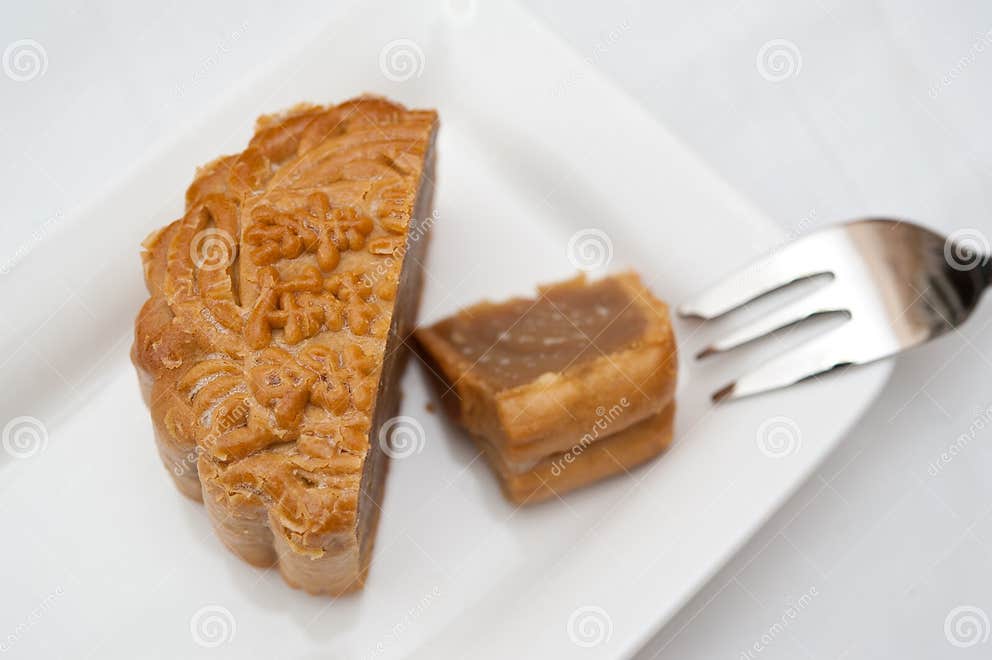 Delicious cut mooncake stock photo. Image of asian, detail - 21497516