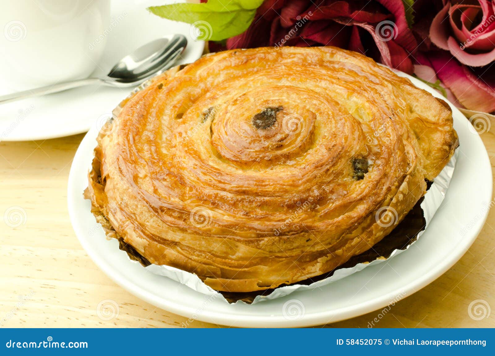 Delicious Danish Pastry on the Table Stock Image - Image of choux ...