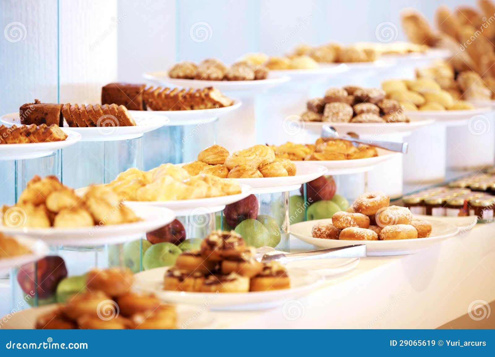 Delicious Dessert on Buffet Table at Restaurant Stock Image - Image of ...