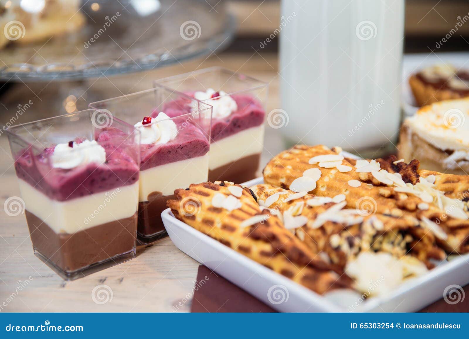 Delicious Dessert Selection Stock Photo - Image of dairy, chocolate ...