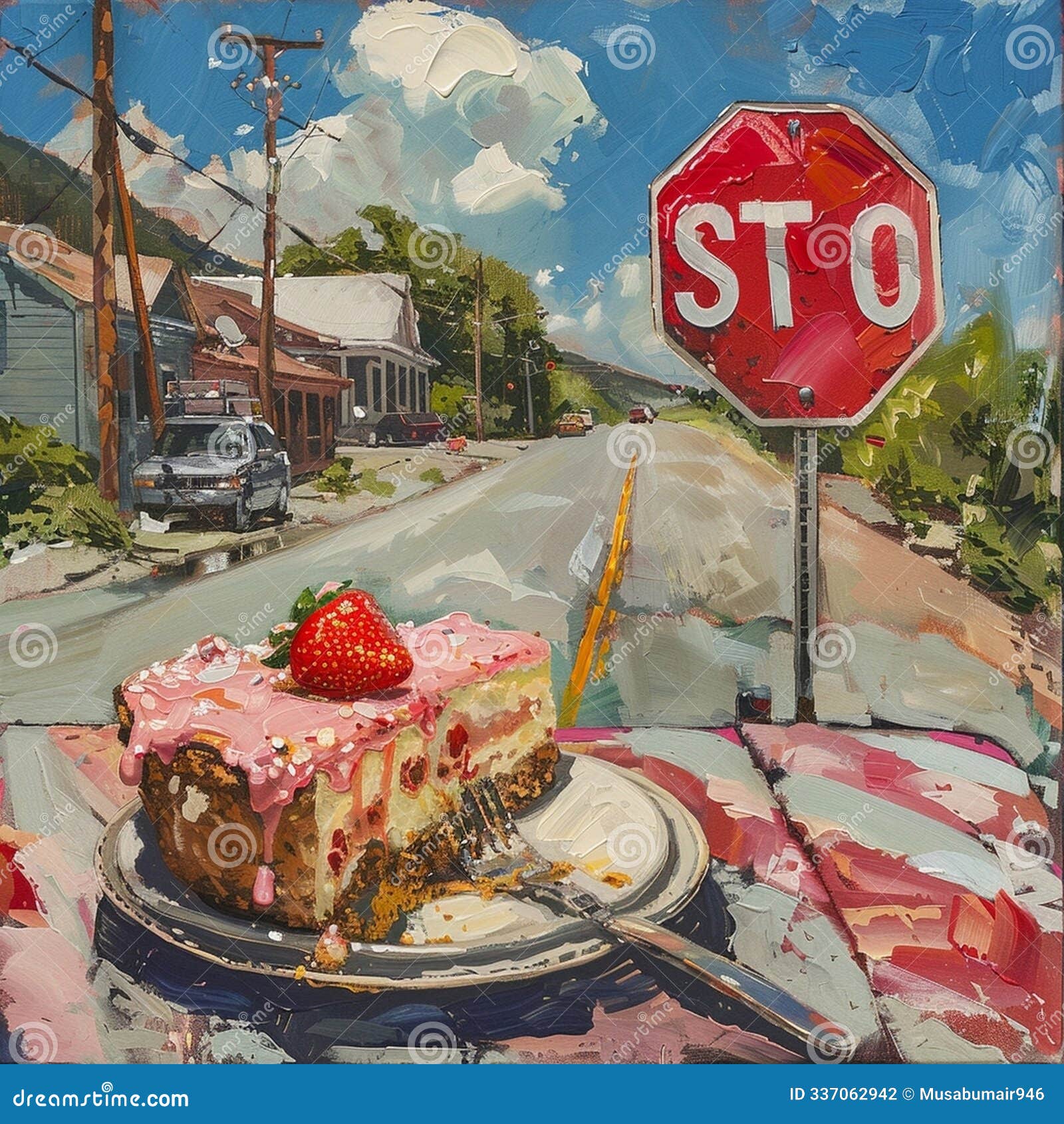 Vibrant Red Stop Button With Text Isolated On A White Background ...