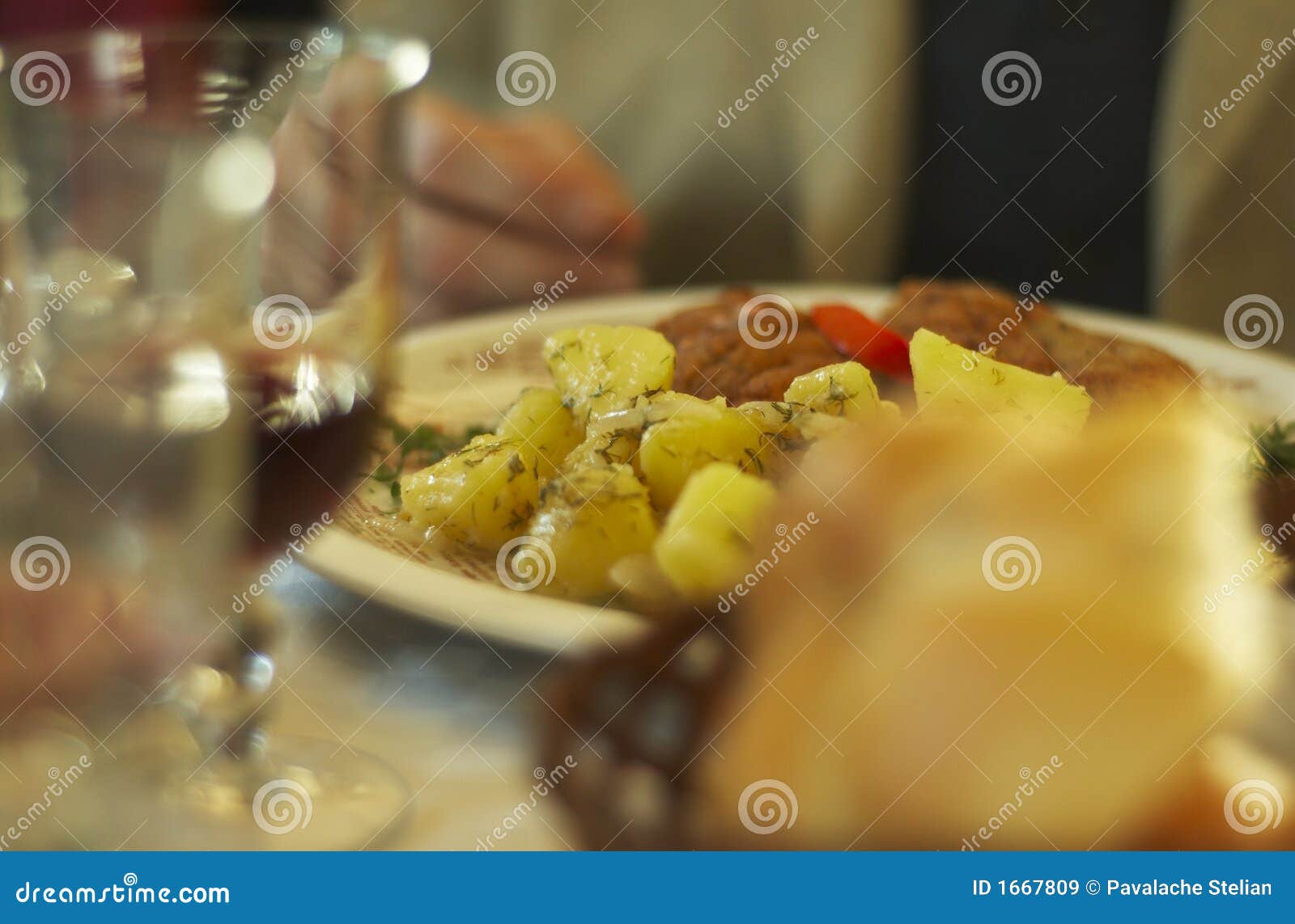 Delicious Dinner Plate stock image. Image of literary - 1667809