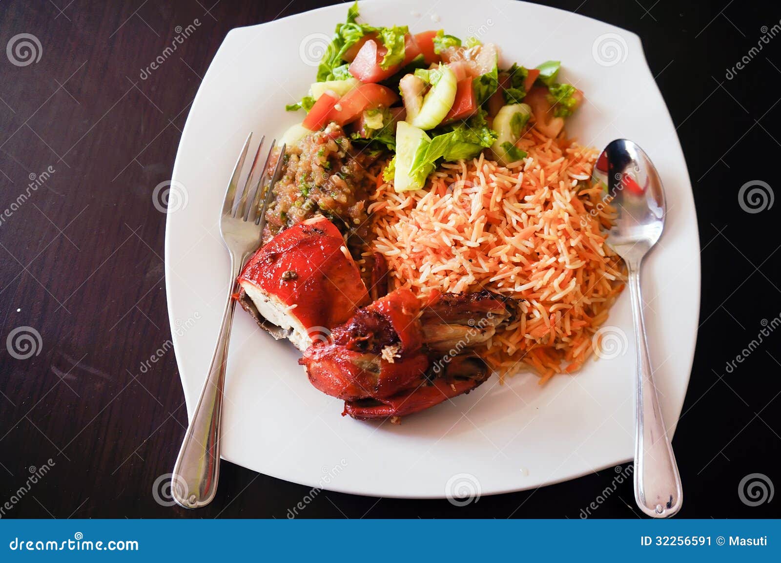 Delicious Dinner Plate stock image. Image of healthy - 32256591