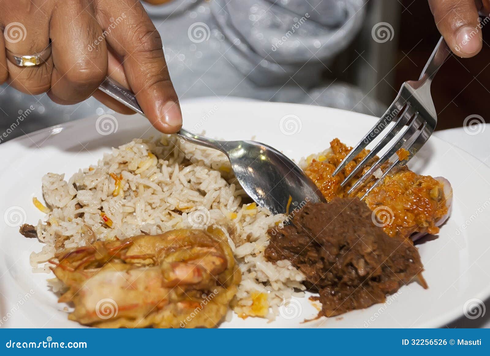 Delicious Dinner Plate stock photo. Image of aromatic - 32256526