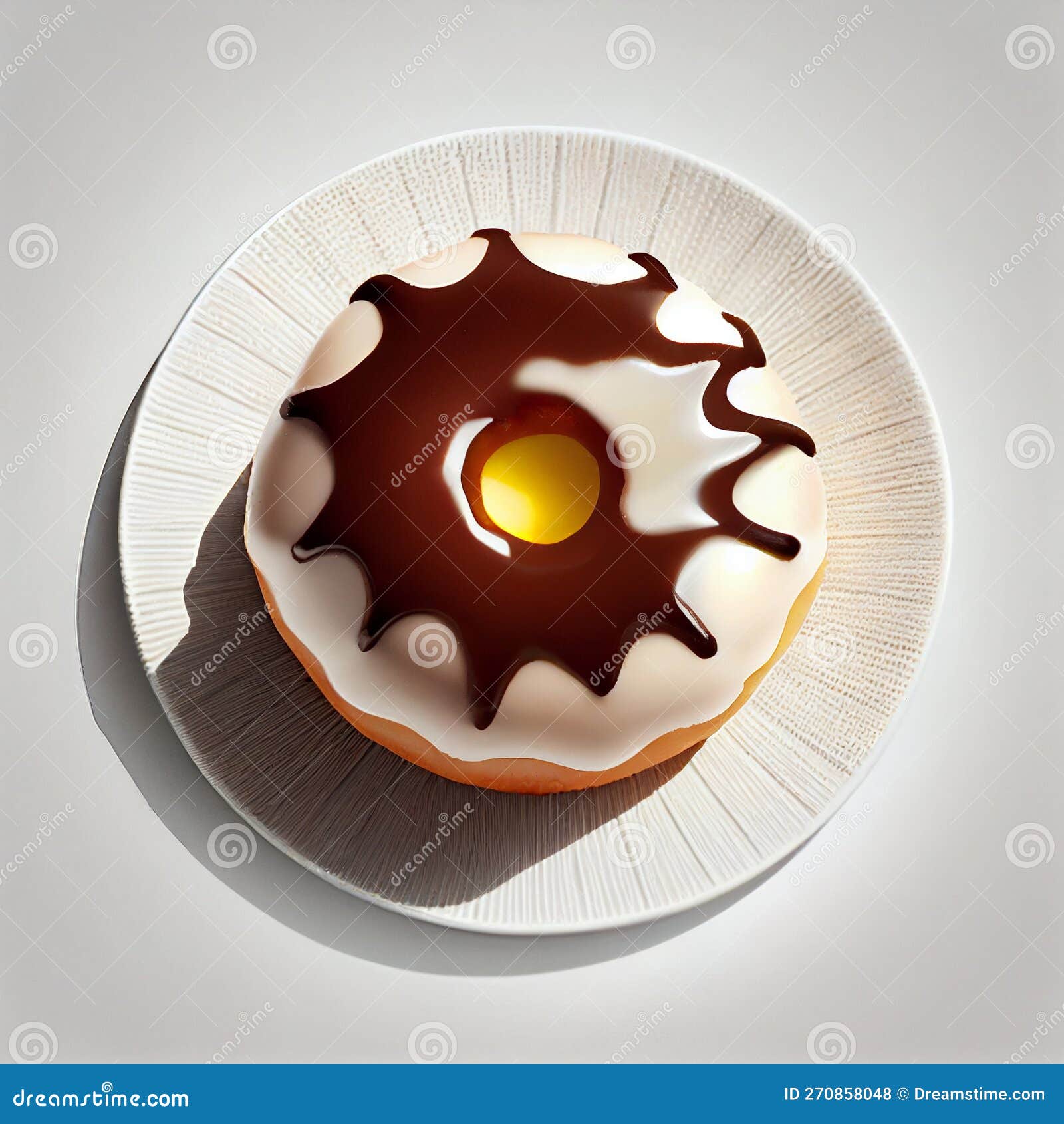 Delicious Donut with Icing on the Table. AI Generated Stock ...
