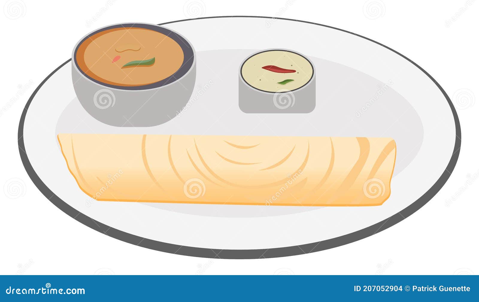 Dosa Vector Illustration For Designs | CartoonDealer.com #151865614