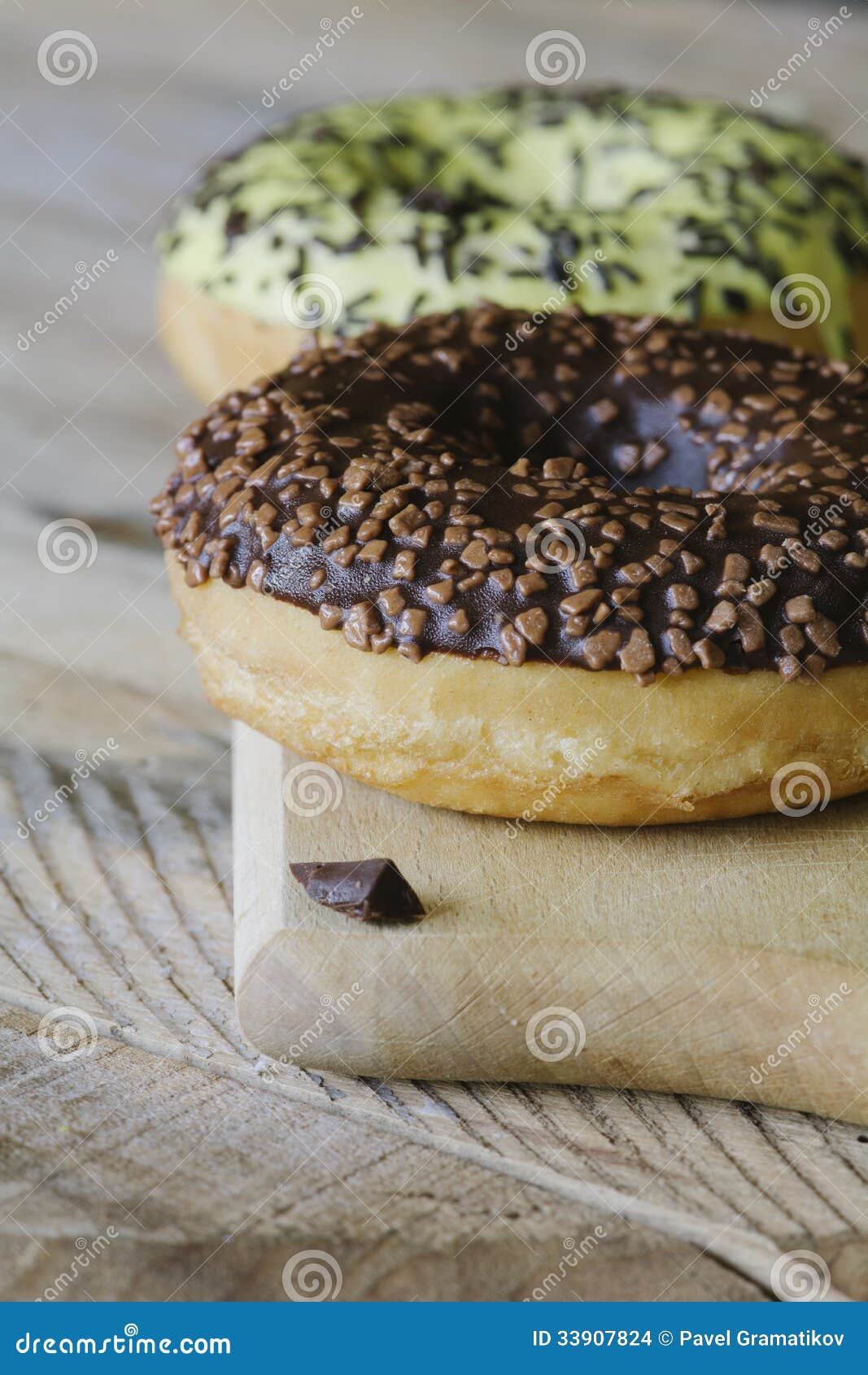 Delicious doughnuts stock photo. Image of fattening, snack - 33907824