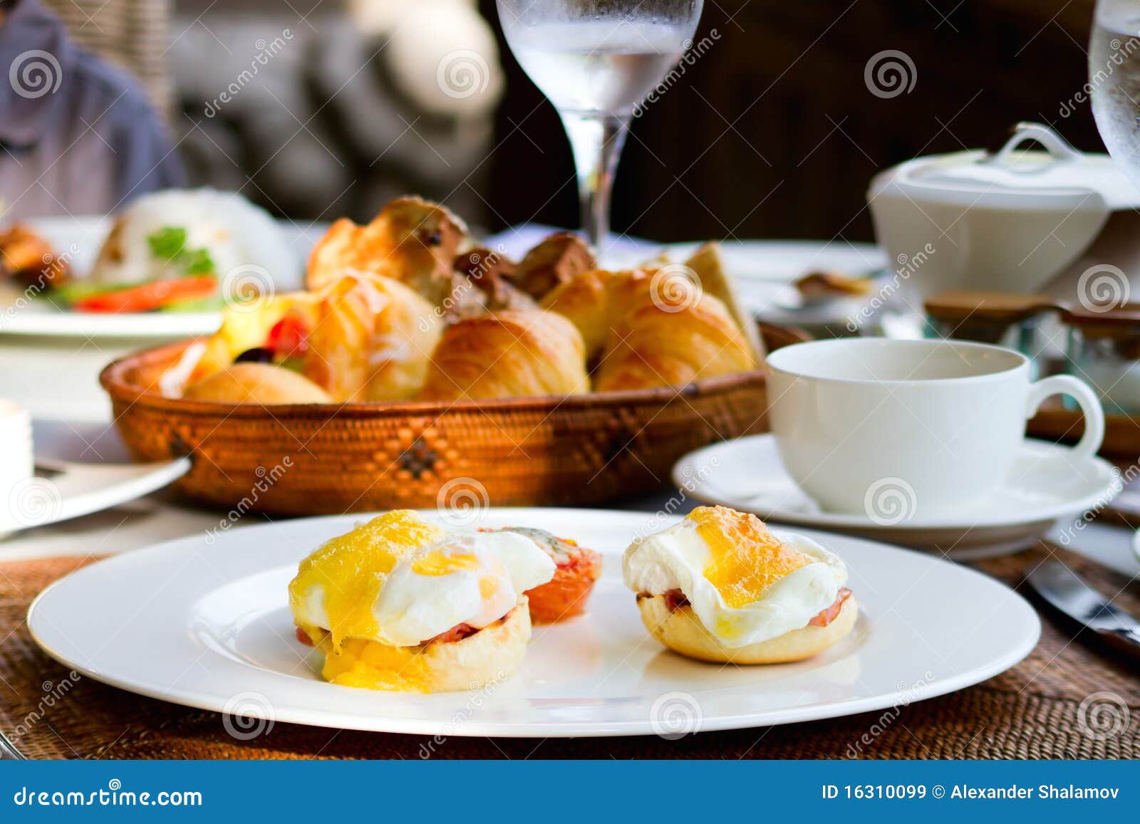 Delicious Eggs Served for Breakfast Stock Image - Image of bread ...