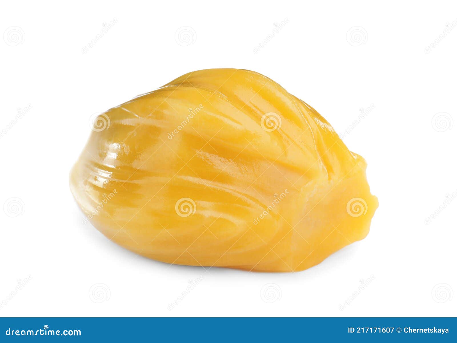 Delicious Exotic Jackfruit Bulb Isolated on White Stock Image - Image ...