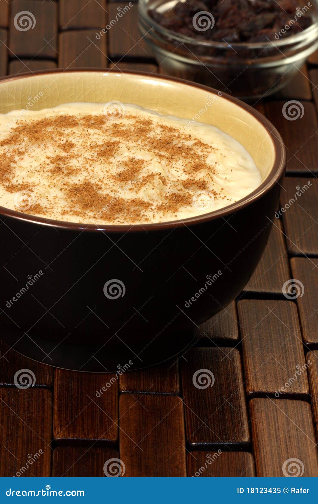 Delicious Fancy Rice Pudding Stock Image - Image of cinamon, pudding ...