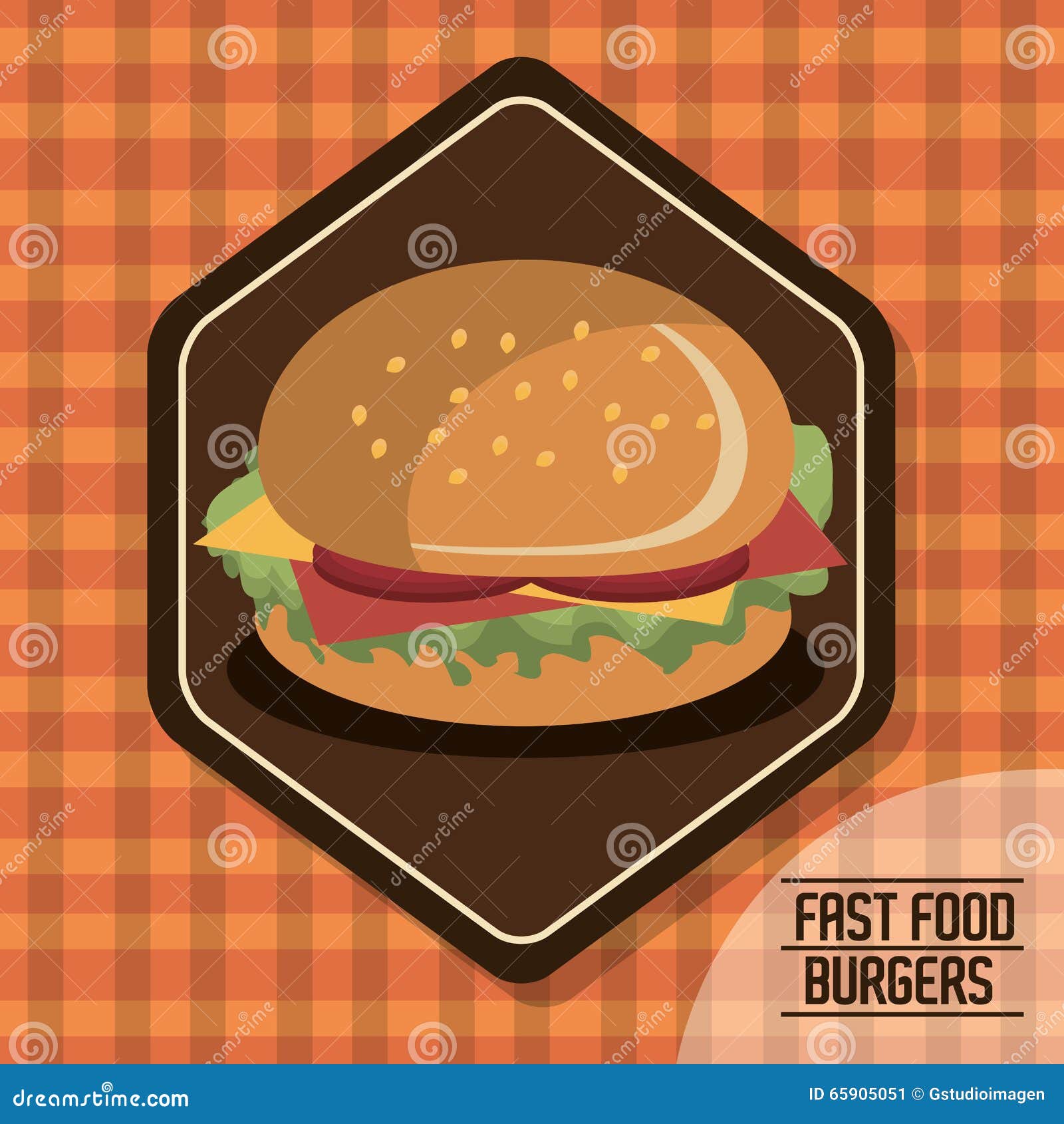 Delicious fast food stock vector. Illustration of fast - 65905051