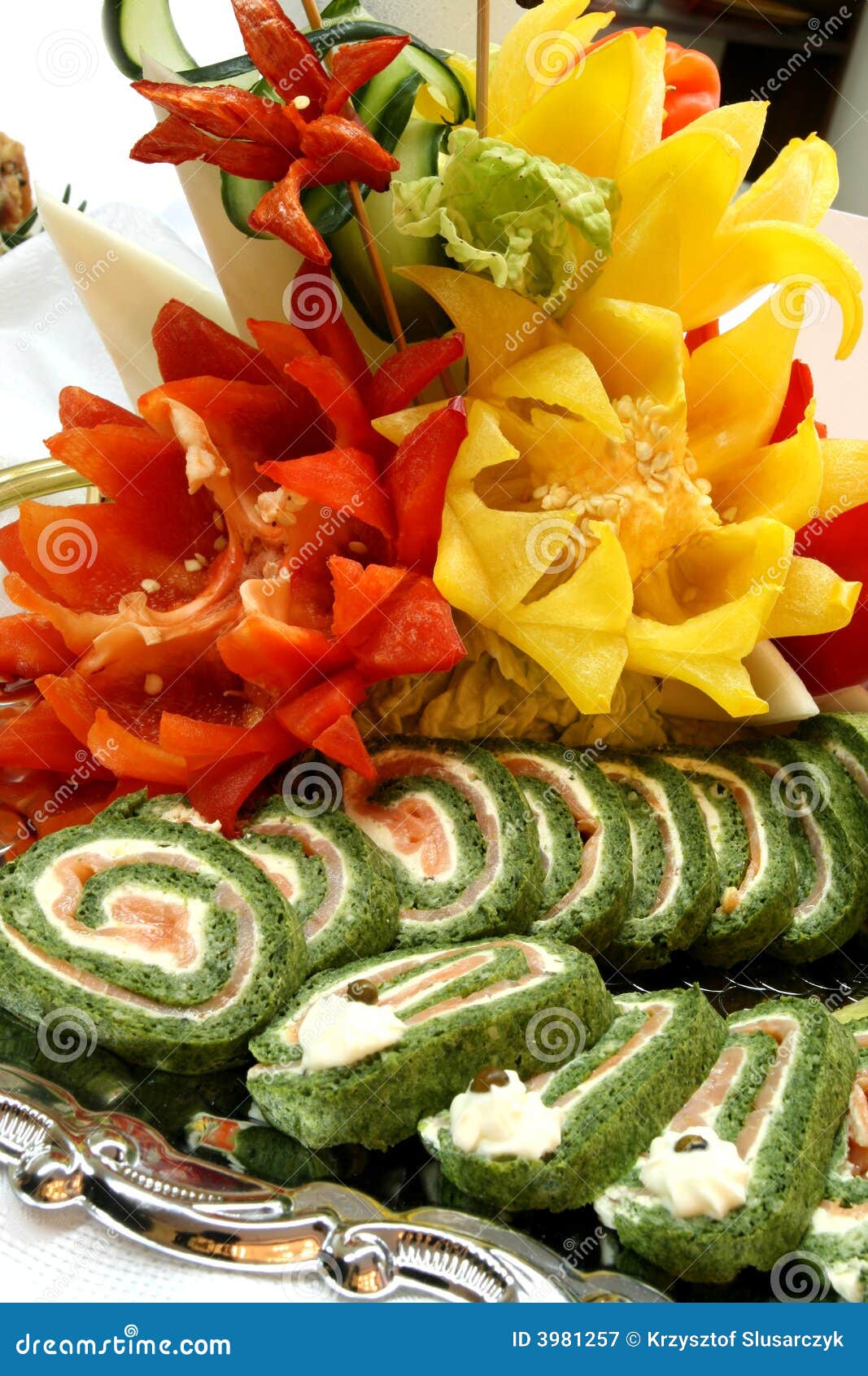 Delicious food stock image. Image of steel, tray, dish - 3981257