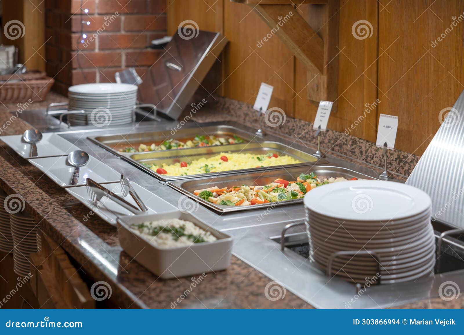 Delicious Food on the Buffet Table in the Restaurant Stock Photo ...